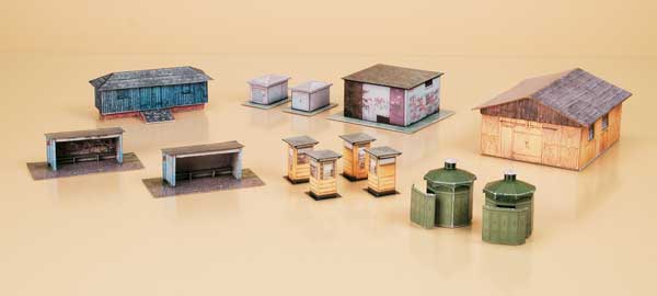 Auhagen Small Building Set (paper model) - EuroTrainHobby