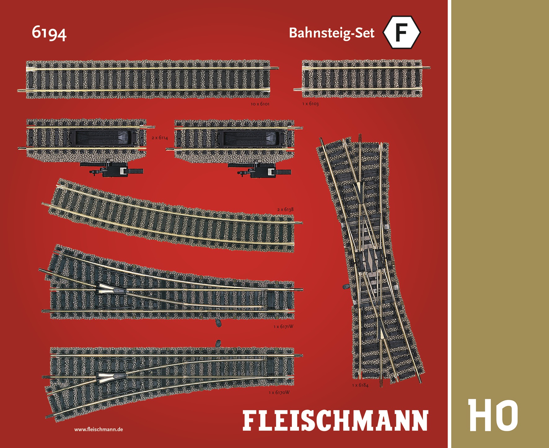 Fleischmann Track Pack. Platform Set.(Set F) - EuroTrainHobby