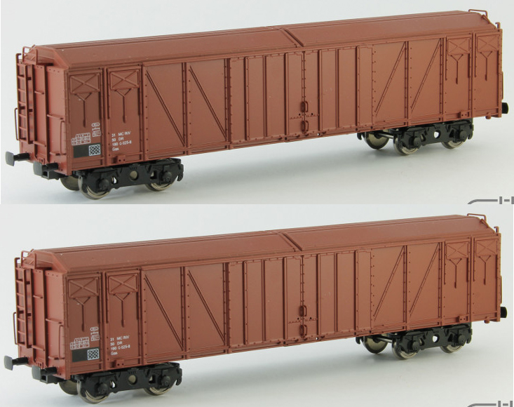 MTB Set of 2 box cars type Gas - EuroTrainHobby