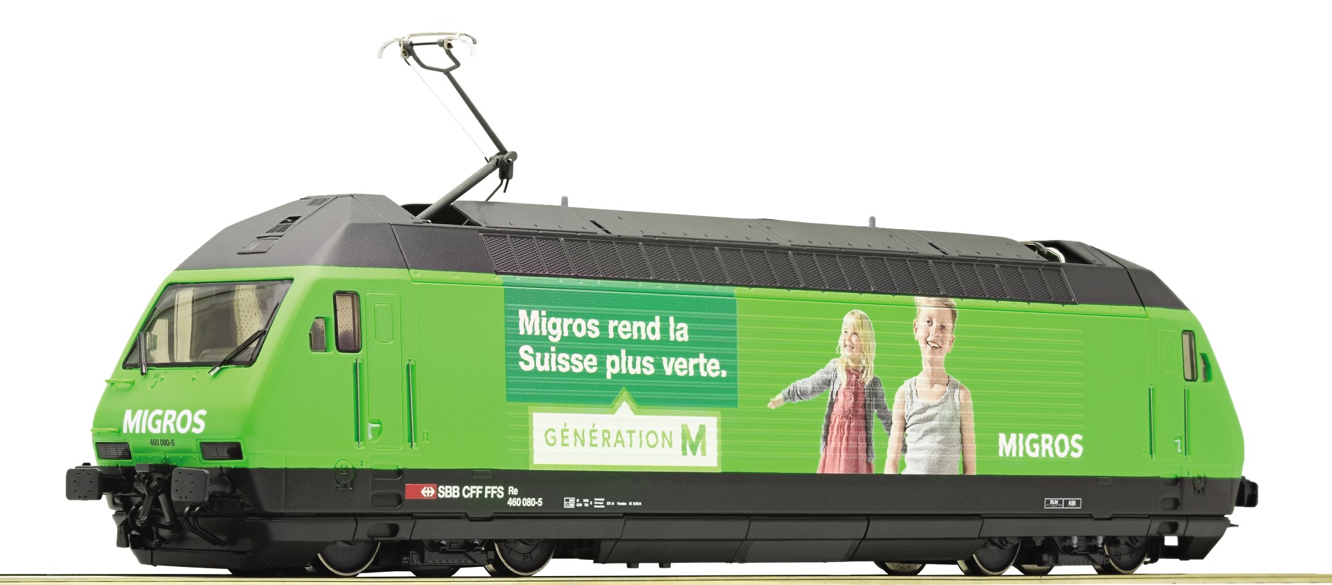 Roco Electric locomotive Re 460 Migros Digital with Sound - EuroTrainHobby