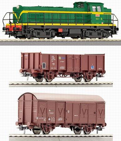Roco Analog Starter set Diesel Locomotive series 307 with Freight Train ...