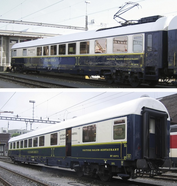 Roco Set of 2 Passenger Salon cars of Prestige Continental Express ...