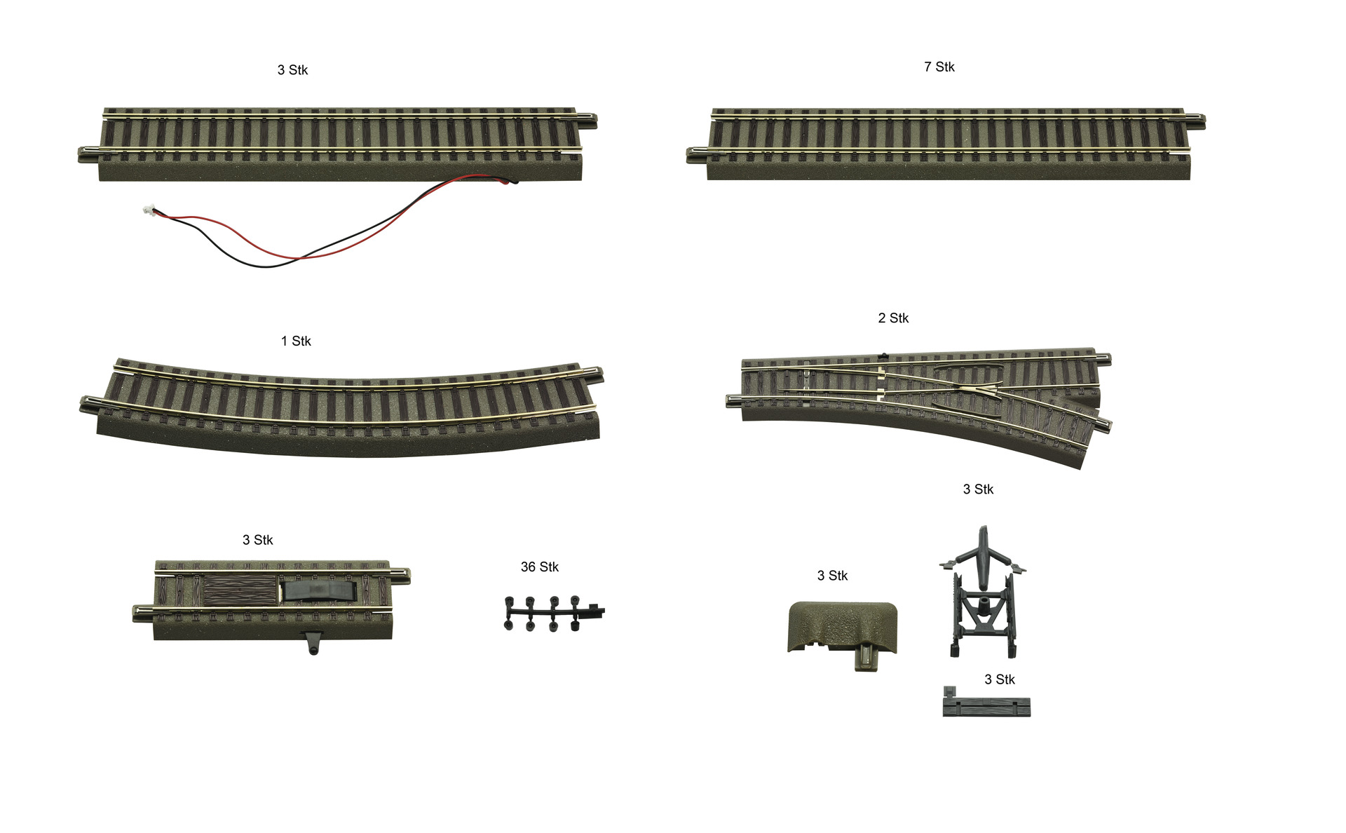 Roco Extension track set for Roco Digital Starter Set - EuroTrainHobby
