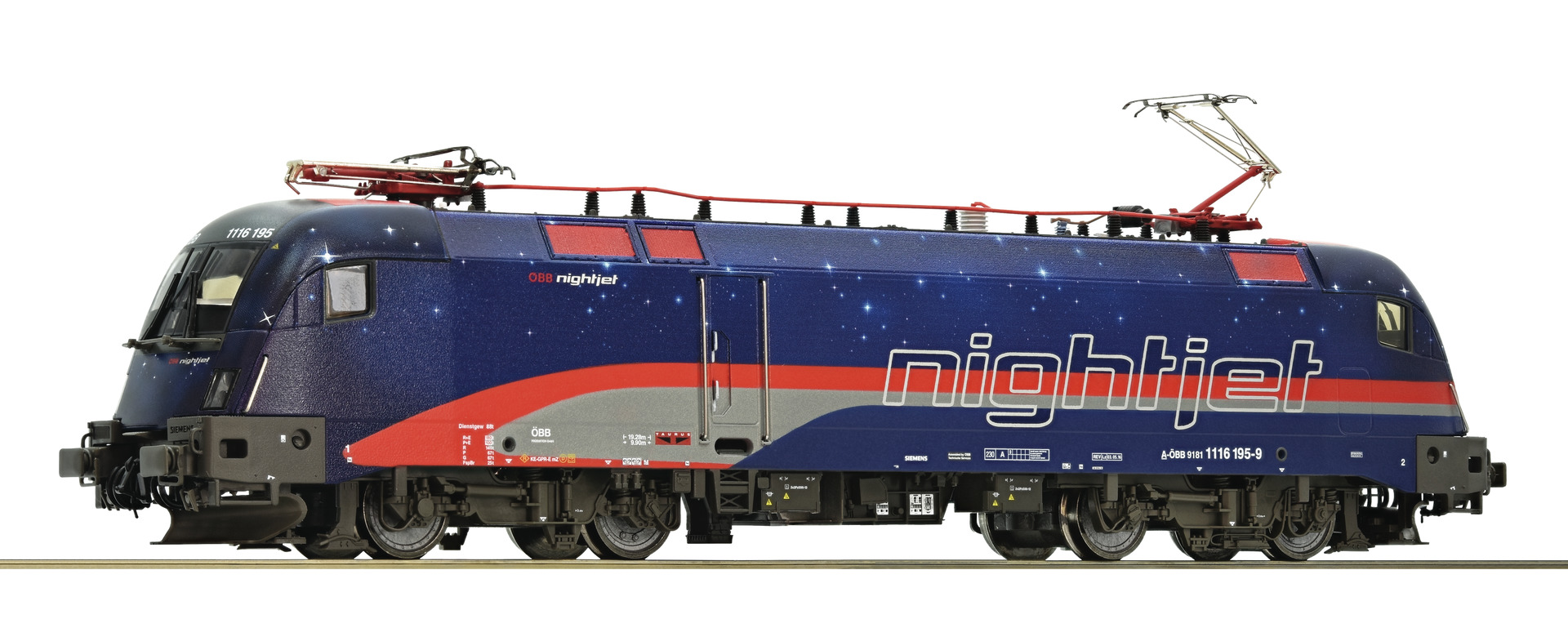 Roco Electric locomotive 1116 195 Nightjet-Design Digital with Sound ...