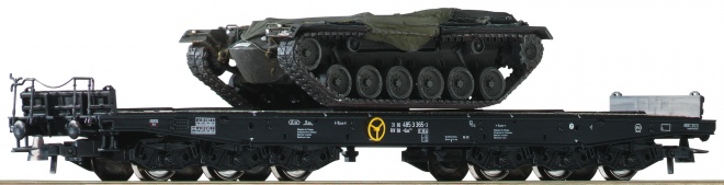 Roco Set of 2 flat cars loaded with M48 chassis of BW - EuroTrainHobby