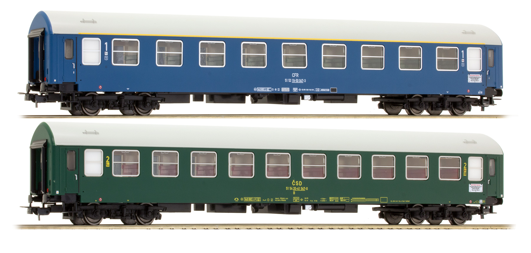 Sachsenmodelle Set of 2 passenger cars Balt-Orient-Express - EuroTrainHobby